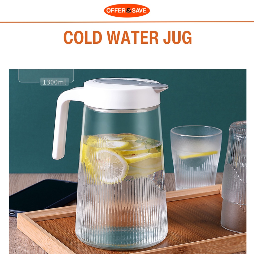ONS Ins Style Premium Glass Cold-Water Jug | Shopee Singapore
