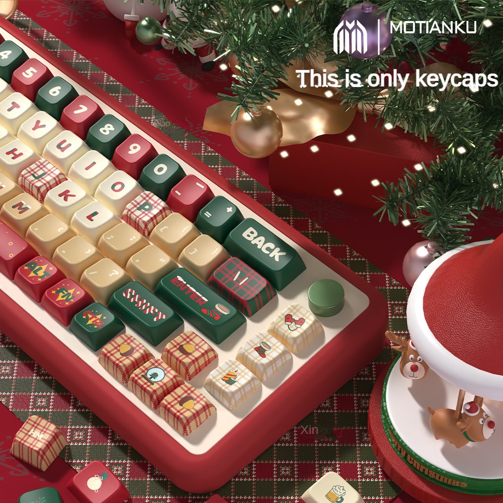 PBT keycaps Christmas Eve Theme cute Gradient Rainbow keycap Cherry/MDA ...