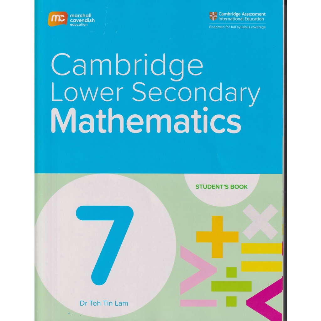 Cambridge Lower Secondary Mathematics Grade 7 - Student's Book | Shopee ...