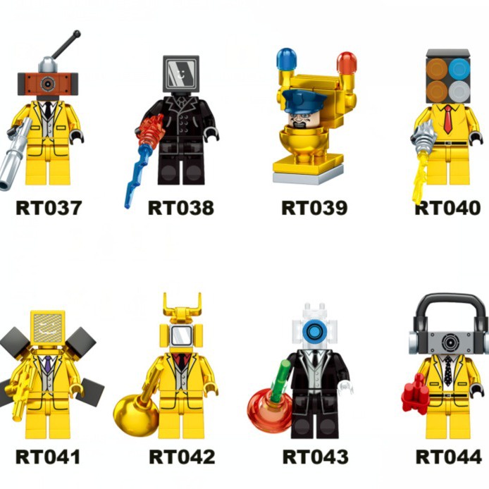 Skibidi Toilet Toy Boombox Man Blocks TV Man Building Figures ...