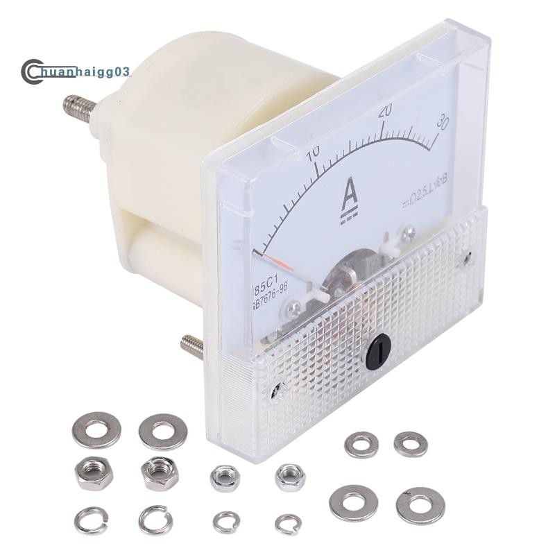 85C1-A Dc Analog Ampere Meter Panel Meter Gauge 30A Amp Gauge Current ...