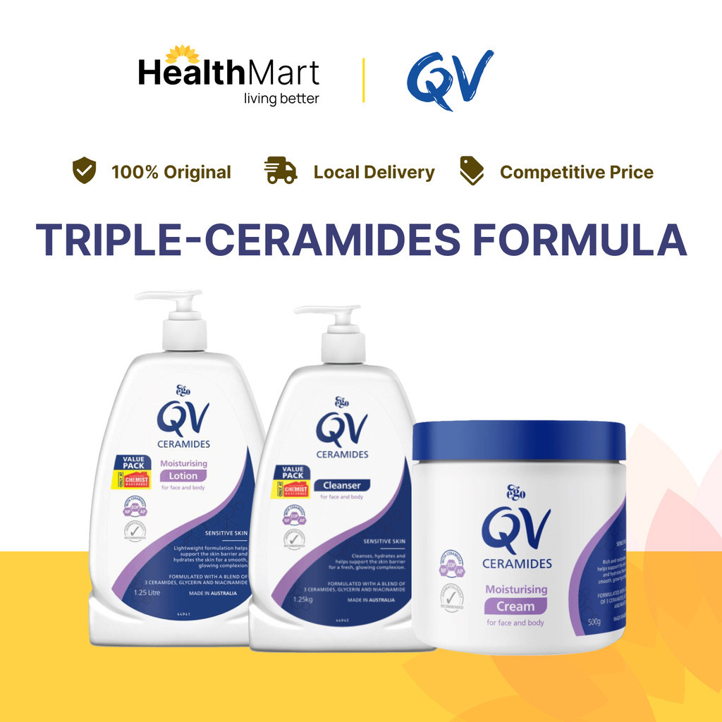 [SG] QV Ceramides Moisturising Lotion, Cream, Cleanser (Triple ...