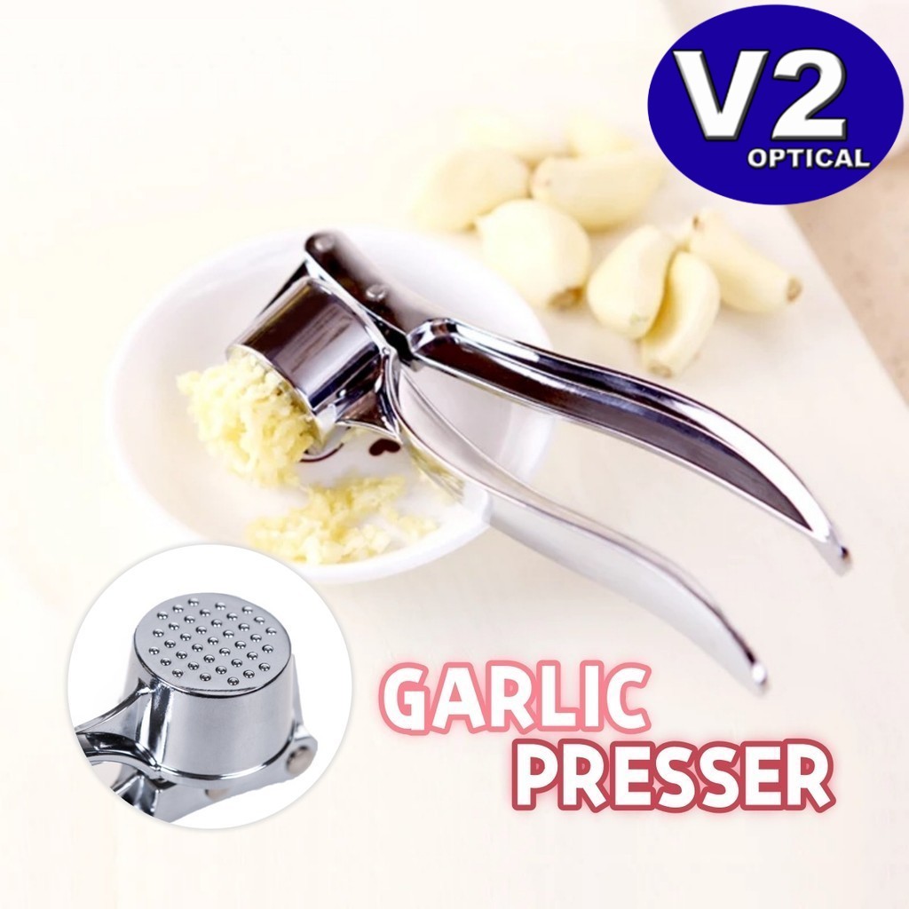Stainless Steel Round Garlic Hand Presser Kitchen Squeezer Tool Chopper ...