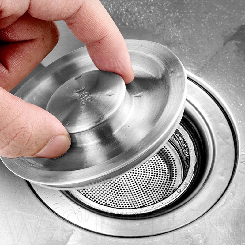 8cm Stainless Steel Sink Filter Drain Lids / Kitchen Sink Strainer ...