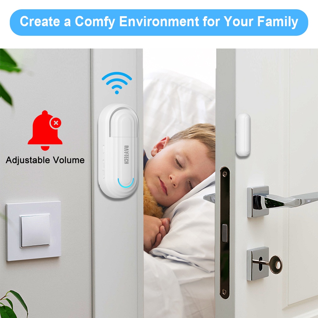 Daytech Door Open Alarm Home Alarm Door Sensor Alarm Safety Alarm for ...