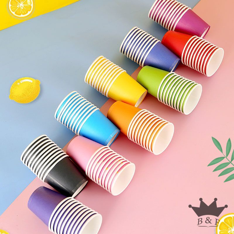 50ml Color Paper Cup Mini Small Diy Kindergarten Handmade Paper Cup ...