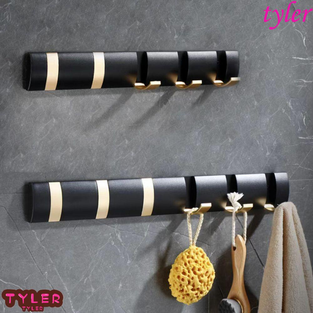 TYLER Hooks Folding Nail Free Installation Wall For Bathroom Back Door ...