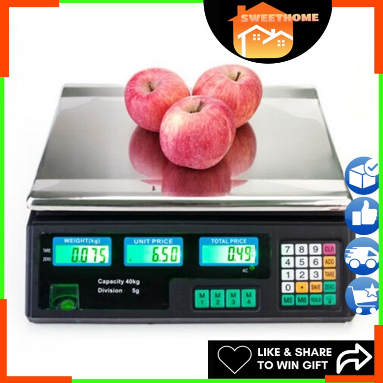 Digital Scale Commercial Scale Rechargeable Counting Weighing Scale ...