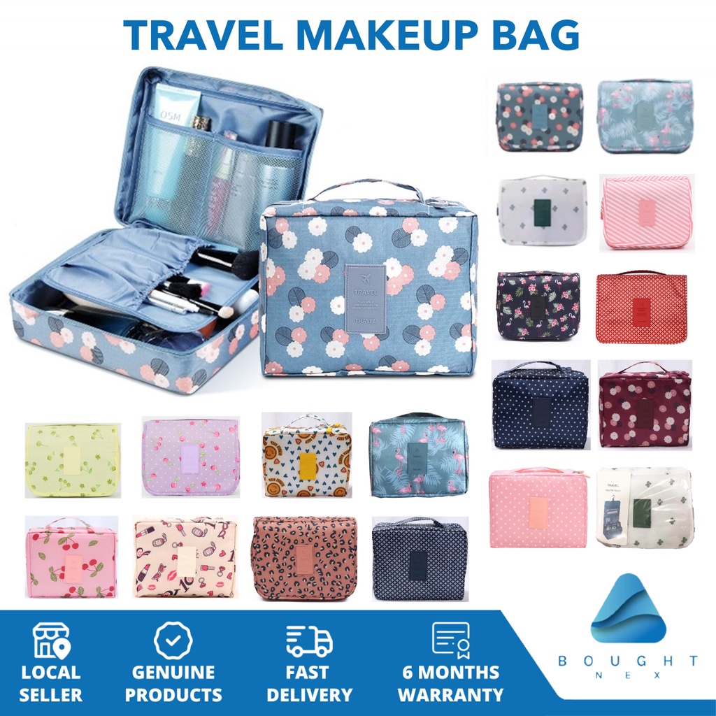 Travel Makeup Bag Toiletry Storage Case Cosmetic Organizer Bag Portable ...