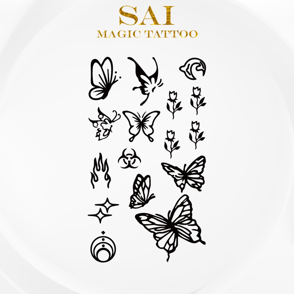 SAI MAGIC TATTOO Lasts to 2 weeks 10CM×06CM Tattoo sticker waterproof ...