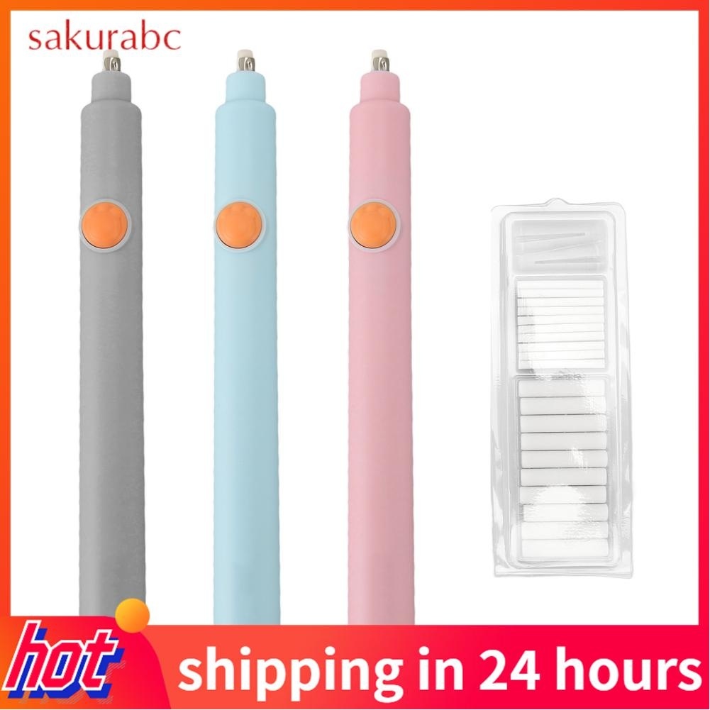Sakurabc Automatic Pencil Eraser Electric Adjustable Design with 20 ...