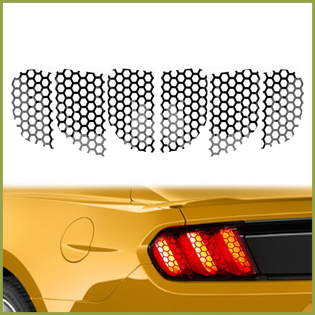 Honeycomb Car Light Stickers Rear Tail Light Decals with Honeycomb ...