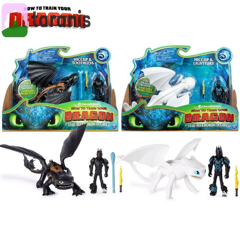 TARANIS Toothless Action Figure, Cartoon Model Toys Light Fury ...