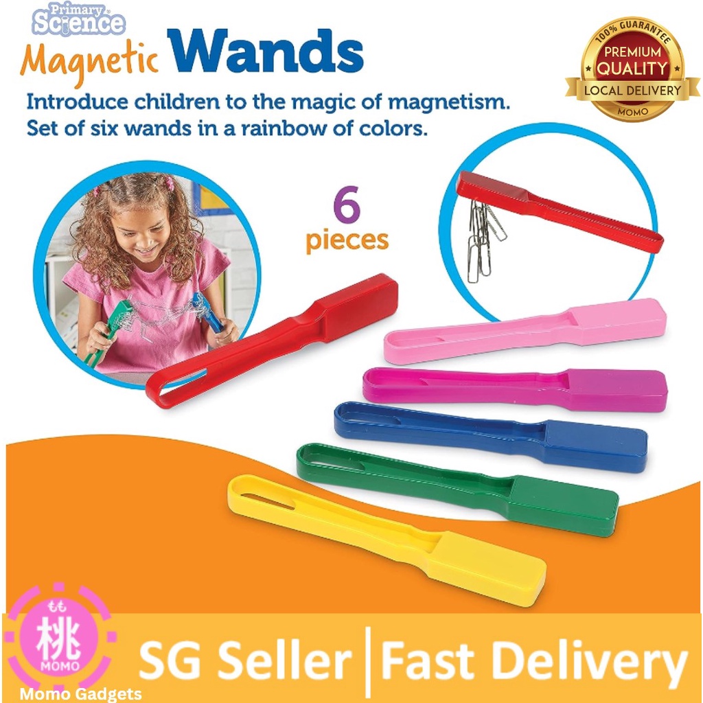 Learning Resources Magnetic Wands - 6 Pieces, Ages 3+, Educational ...