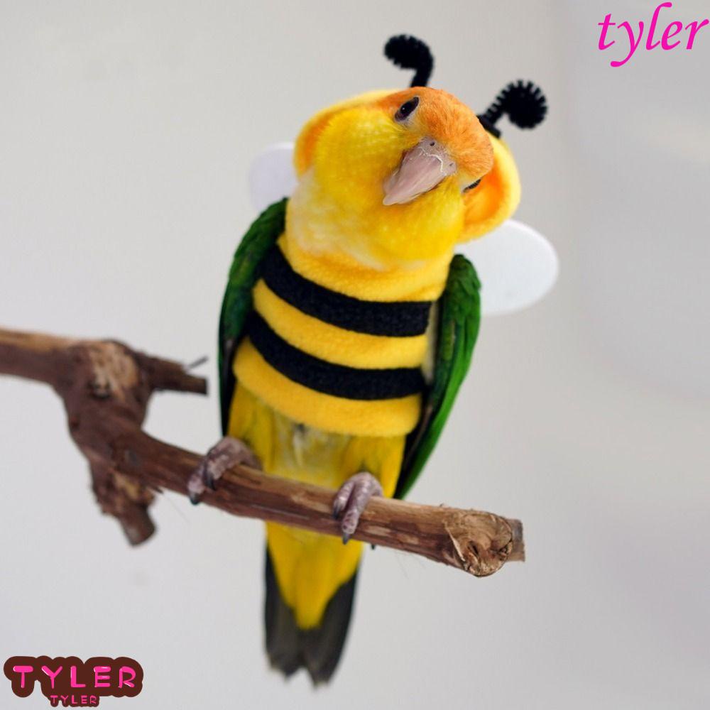 TYLER Parrot Bee Shape Clothes, Bee Shape Cloth Parrot Winter Warm Hat ...