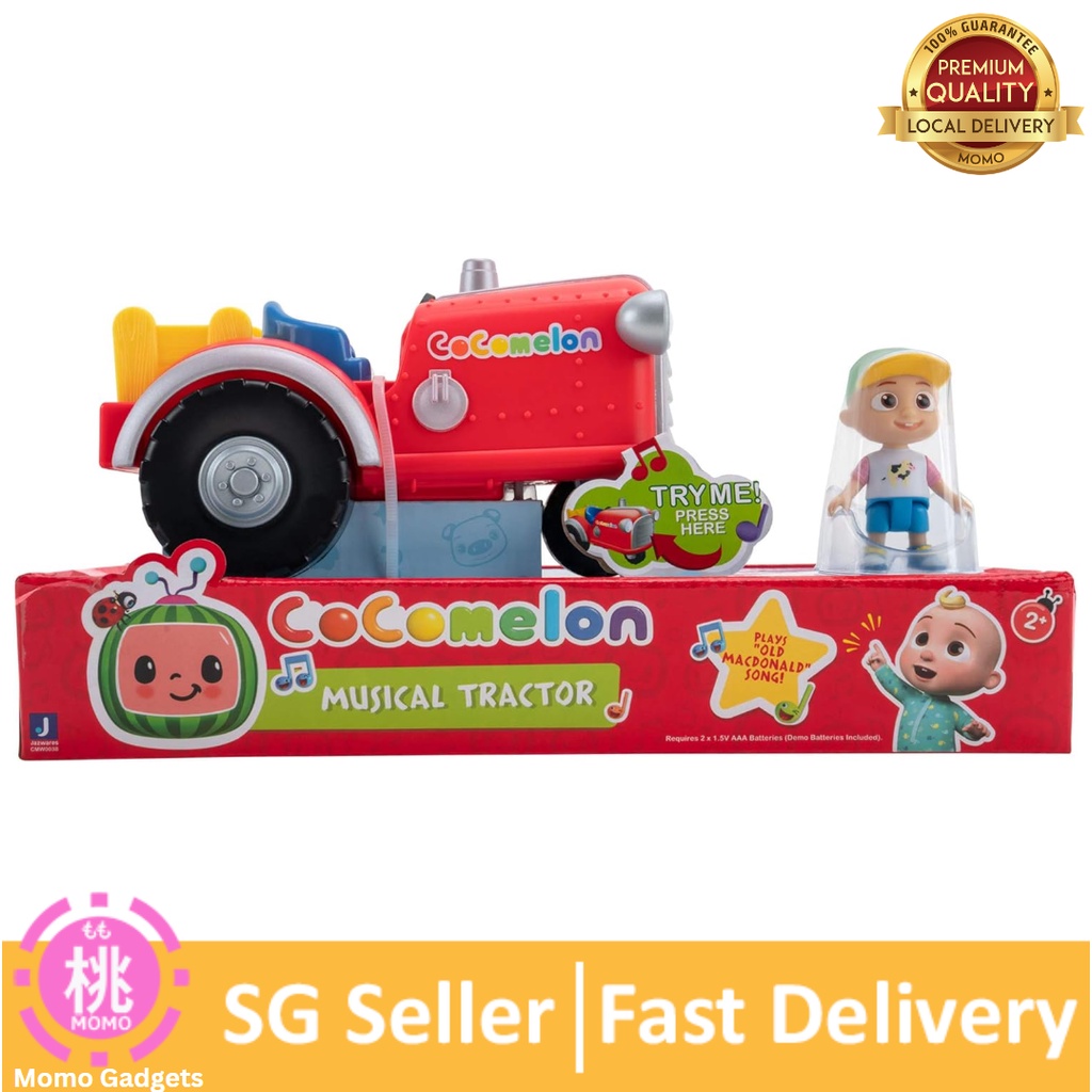 CoComelon Official Musical Tractor w/Sounds & Exclusive 3-inch Farm JJ ...