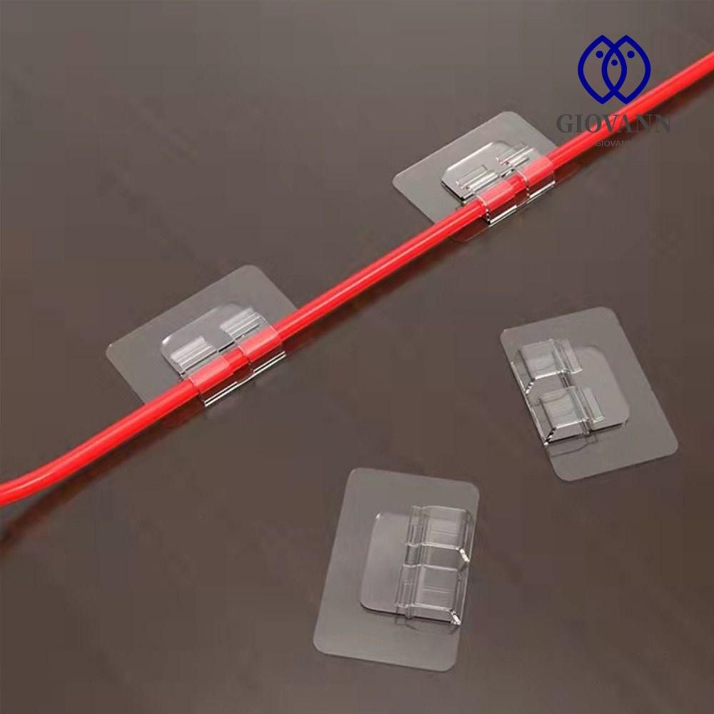 GIOVANNI 10pcs Multipurpose Transparent Hook, Punch-free Wall-mounted ...