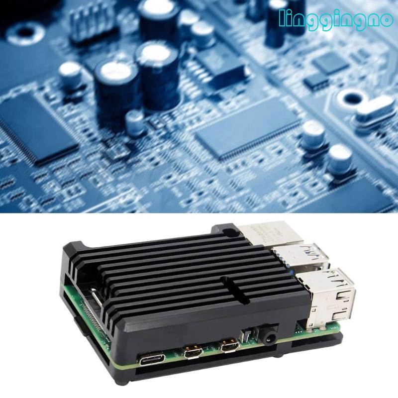 RR Aluminum Case Metal Shell Enclosure Housing for Raspberry Pi 4 Model ...