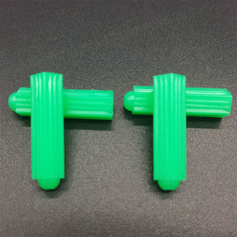 Green Plastic Expansion Pipe Tox Wall Plug with Stopper Expand Nails ...