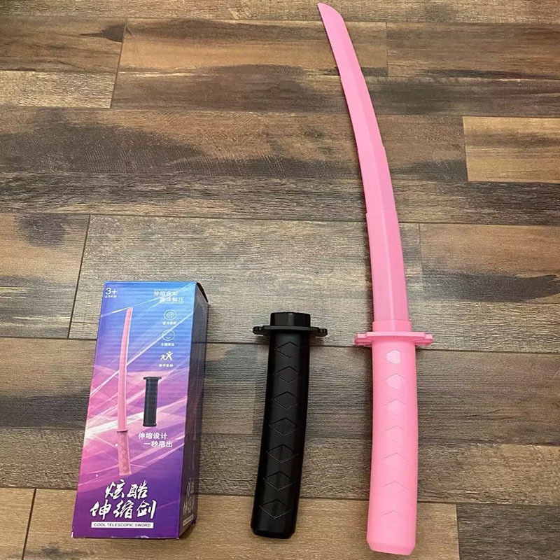 80CM 3D Katana Gravity Knife Fidget Toys Children Decompression Push ...