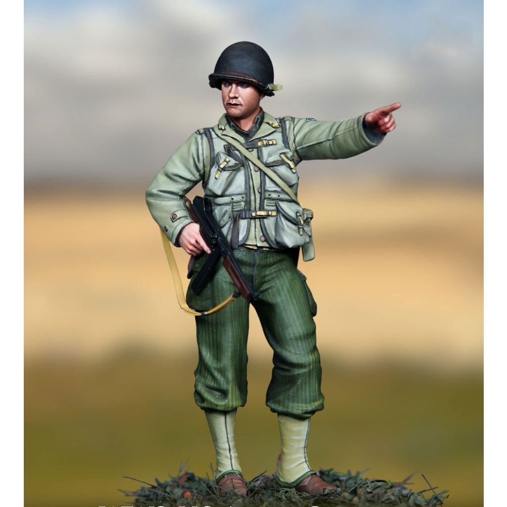 Play 1/35 World War II US Officer Single Resin Whole Body Soldier ...