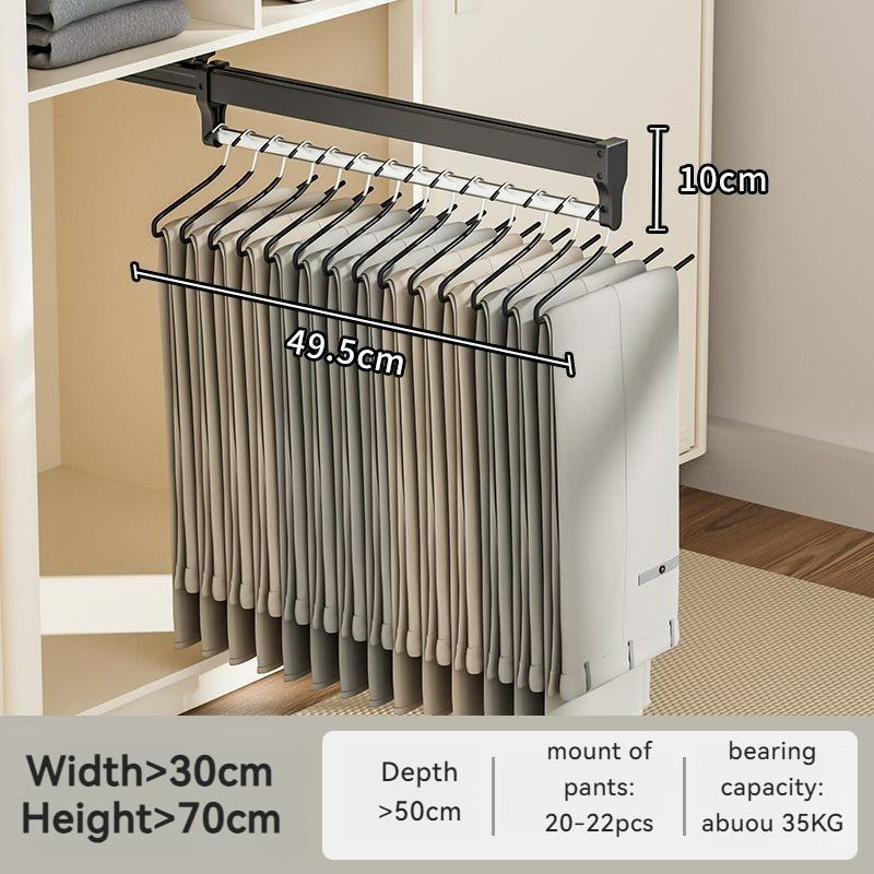🔥 clothes rack pull out rack retractable hanger rack wardrobe organizer ...