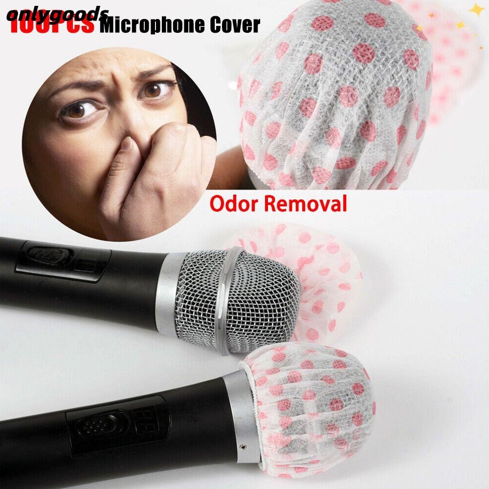 ONLY 100 Pcs Microphone Hygiene Cover Disposable Microphone Windscreen ...