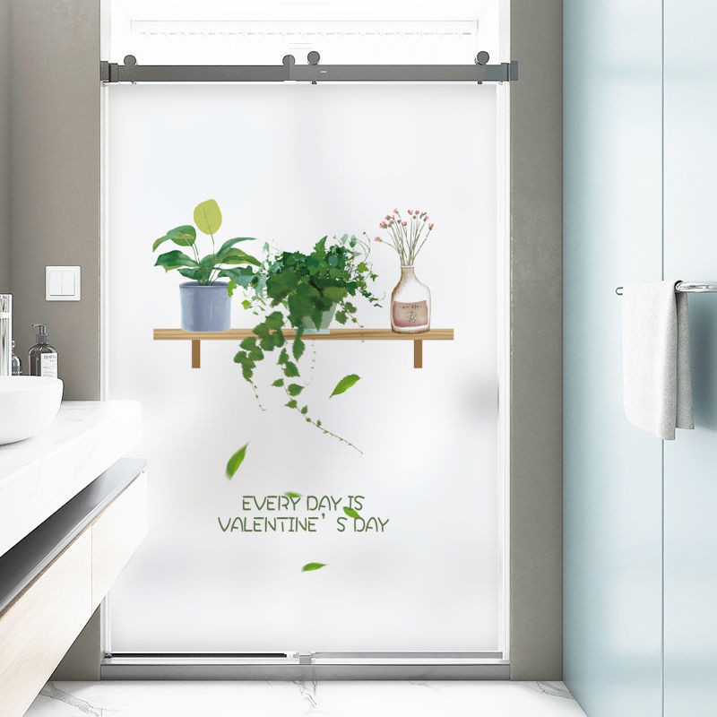 Bathroom Bathroom Toilet Bedroom Frosted Film Glass Stickers Light ...
