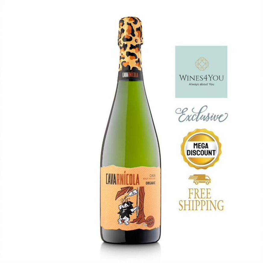 Cavarnicola Brut Nature Organic Cava Spain Sparkling Wine | Shopee ...