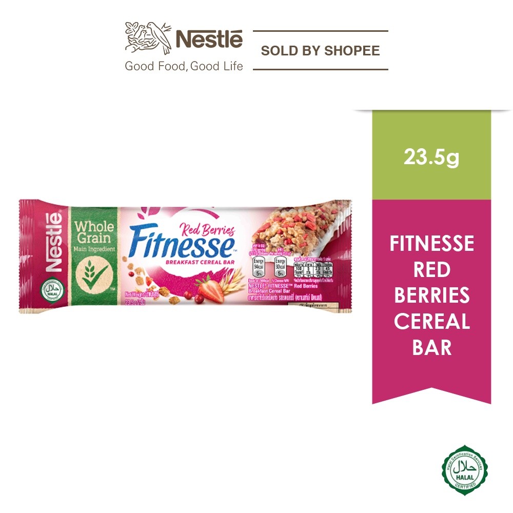 NESTLE FITNESSE Red Berries Cereal Bar (23.5g) | Shopee Singapore