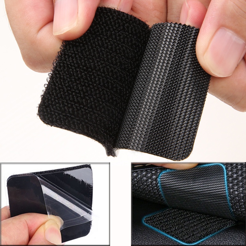 New 20Pairs Car Carpet Tape Universal Self Adhesive Fastener Sticker ...