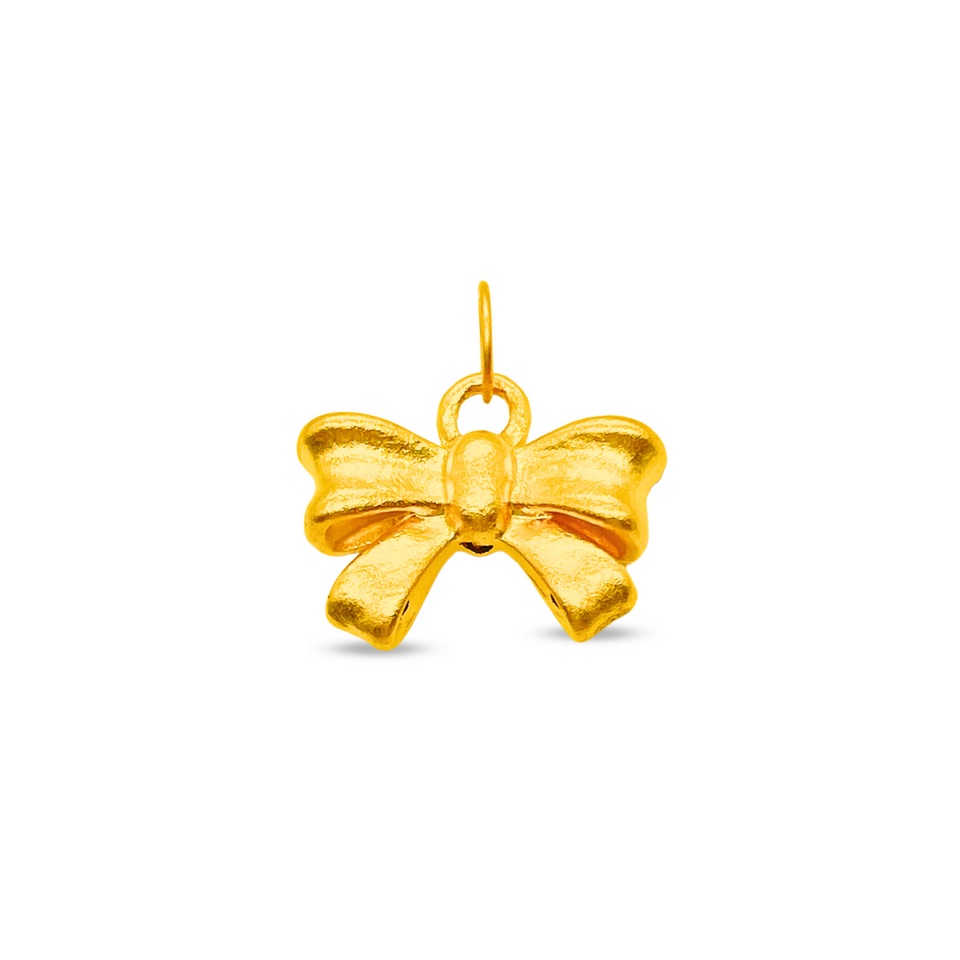 Top Cash Jewellery 999 Gold Noble Bow Pendant | Shopee Singapore