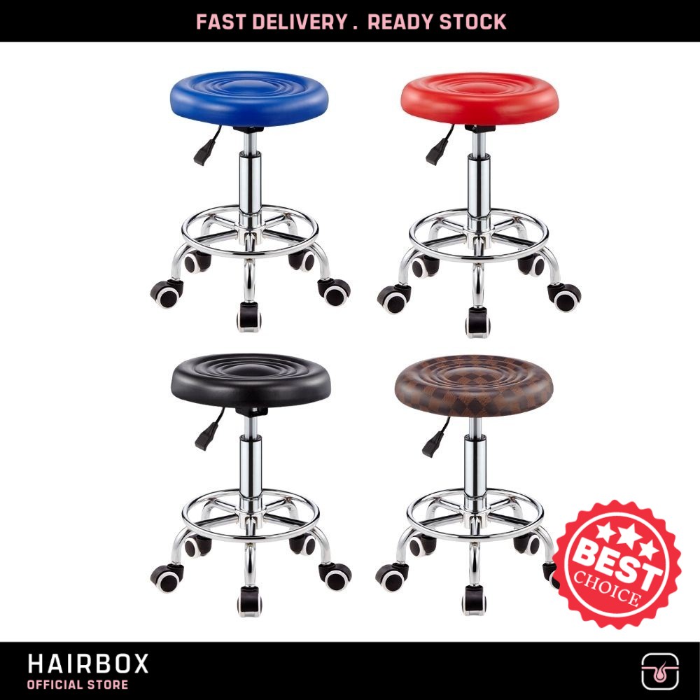 PROFESSIONAL Hair and Beauty Salon Adjustable Stool Chair with Wheel ...