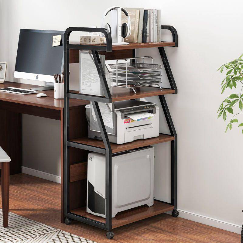 Place the printer storage rack on the floor, place the cabinet on the ...