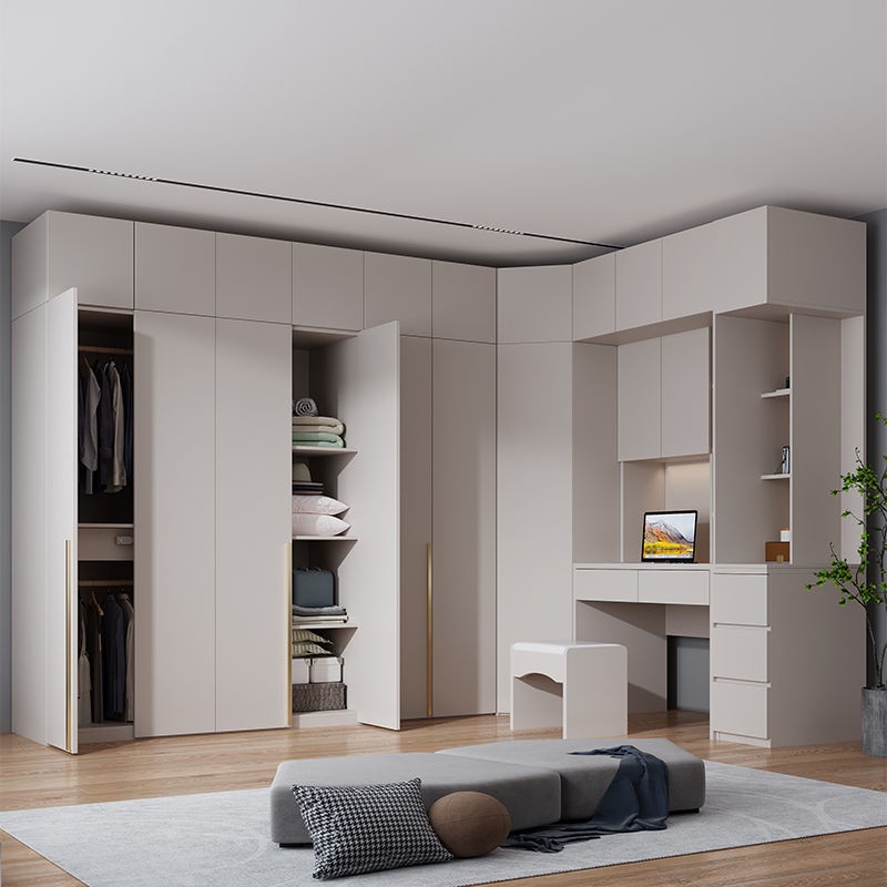 Home Corner Bedroom Modern Wardrobe Simple Dresser Computer Desk One ...