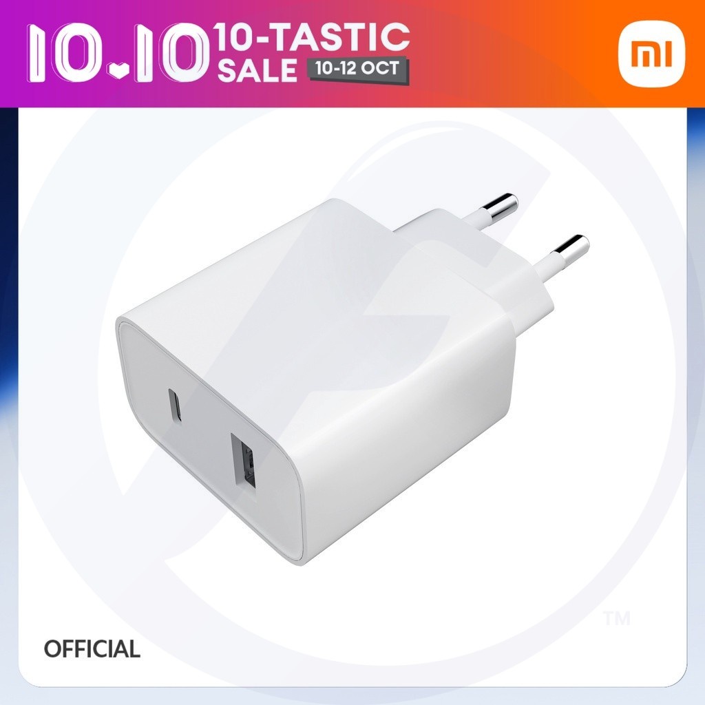 Xiaomi Mi 33W Wall Charger (Type-A+Type-C) | Shopee Singapore