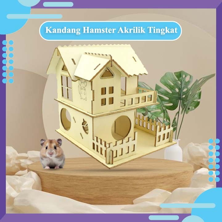 Acrylic Hamster House Model Millennial House Level Two Cool - Level ...