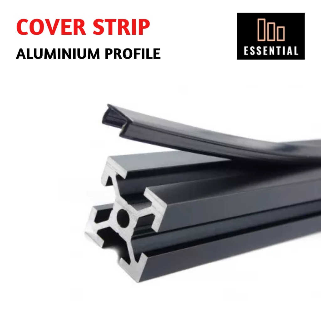 [2pc] 1meter Profile Slot Cover/ Slit Cover/ Black Strip/ Profile Strip ...