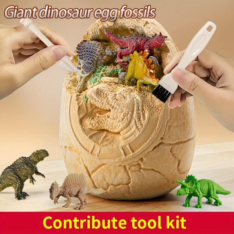 Children's archaeological excavation of dinosaur eggs / dinosaur fossil ...
