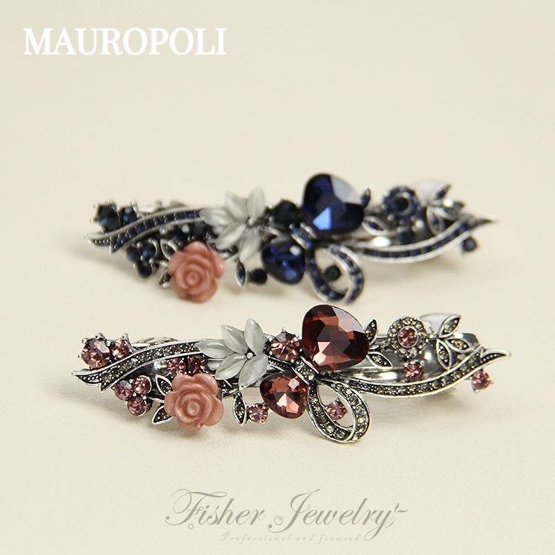 Mauropoli [Ready Stock] New Classical Retro Hair Clip Flower Top Clip ...