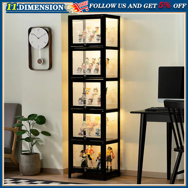 Transparent Black Book with Flip Door Bedroom Boohelf Storage Cabinet ...