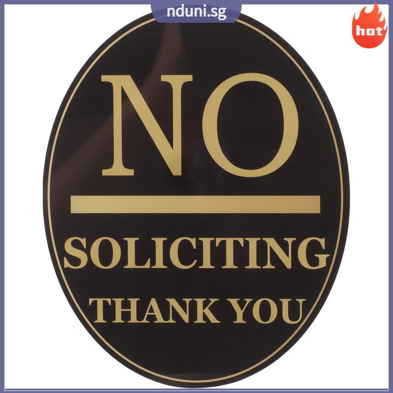 Practical No Soliciting Sign Window Sign No Soliciting Sign for Front ...