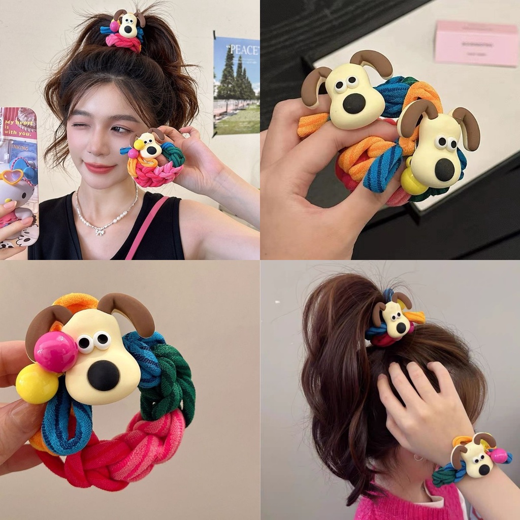 [Magpie] Cute rubber hair band thick elastic rainbow color 2023 new ...