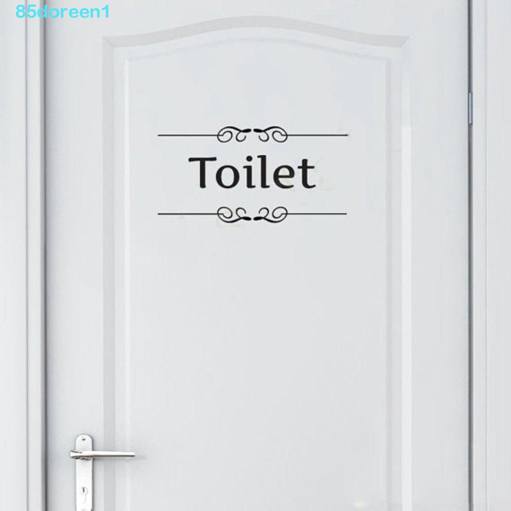 DOREEN1 Bathroom Stickers Removable WC Sign 3D For Art Murals DIY ...