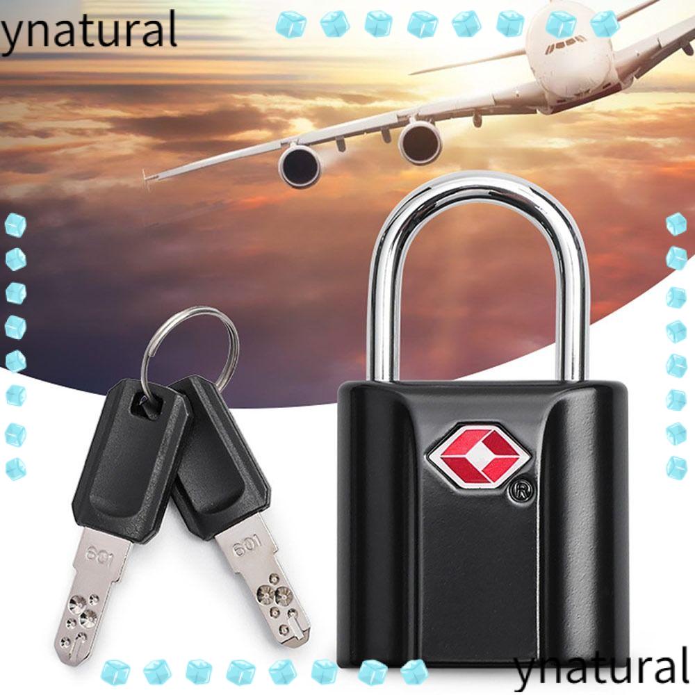 YNATURAL Luggage Lock, Padlock TSA Customs Lock, Anti-Theft with Key ...