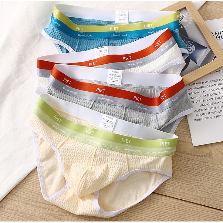 Simple Solid Color Underwear Men's Briefs Low-Waist Comfortable Soft ... Simple Solid Color Underwear Men's Briefs Low-Waist Comfortable Soft ...