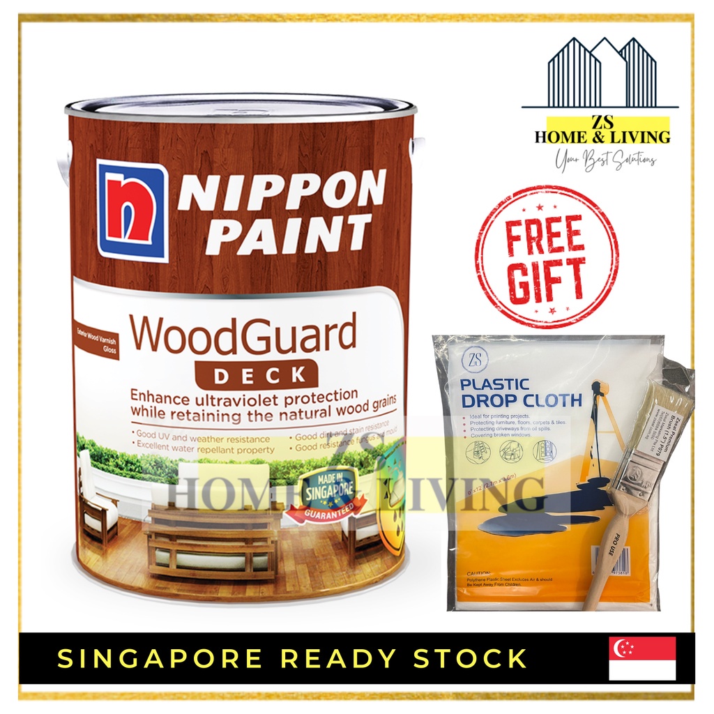 Nippon Paint WoodGuard Deck Wood paint | Shopee Singapore