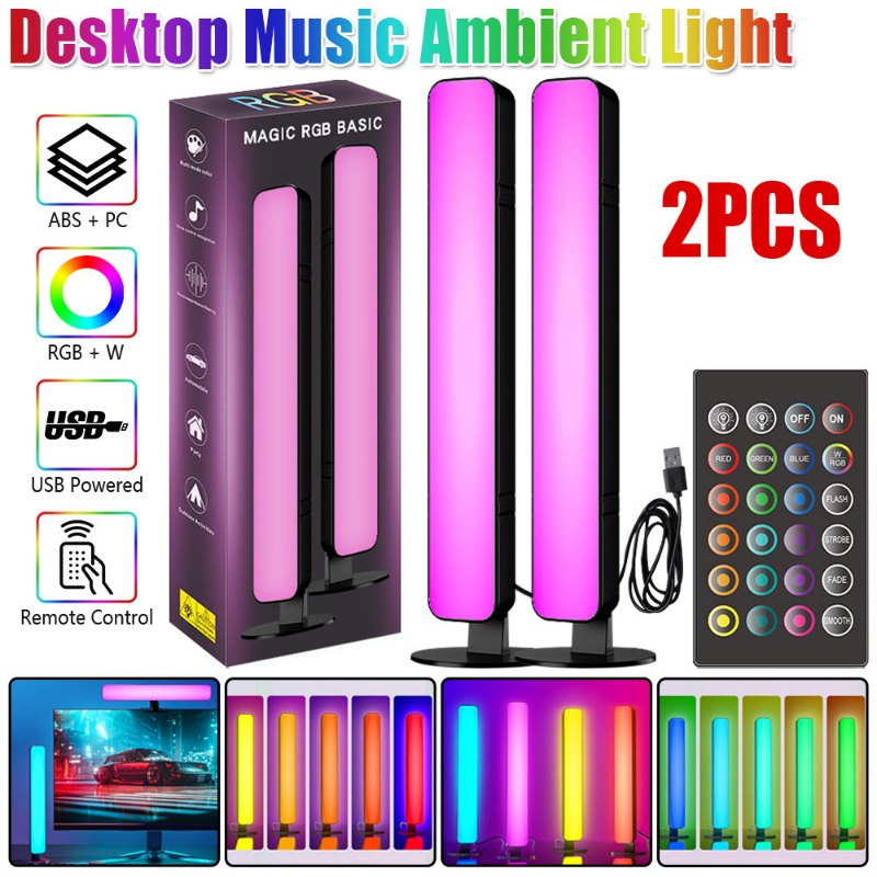 LED Sound Control Pickup Light RGB Music Rhythm Ambient Lamp LED Smart ...