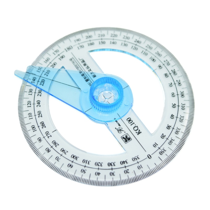 FE 360-Degree Protractor Circle Protractor Ruler Plastic Angle ...