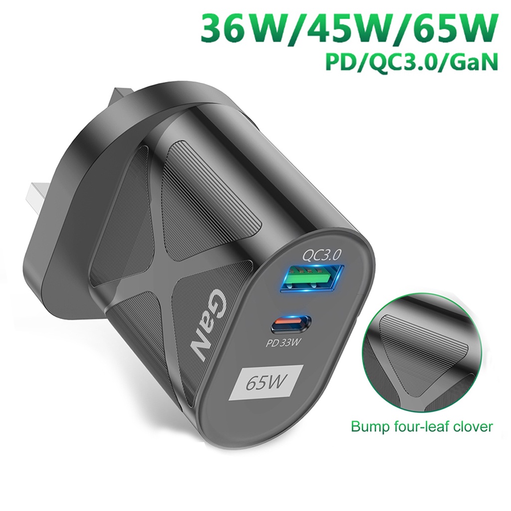 65W GaN/Normal/45W/36W Fast Charge Adapter For Mobile Phone Type C PD ...